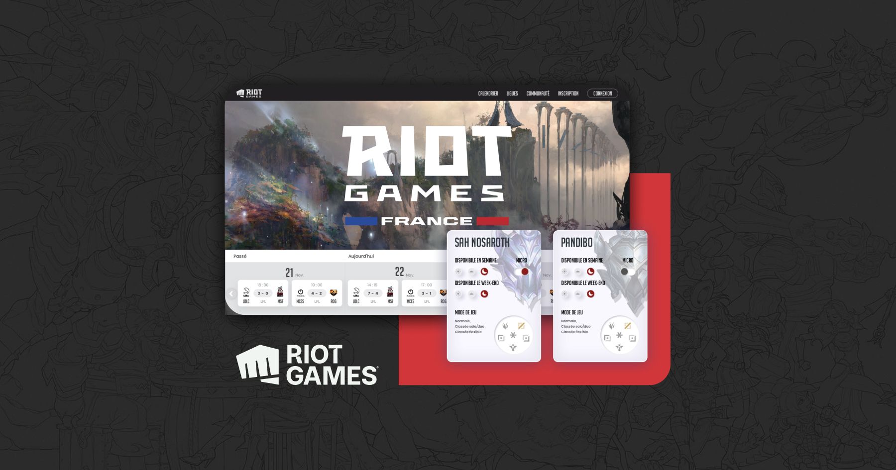 Creation of riotgamesfrance website for Riot Games - Blacksmith